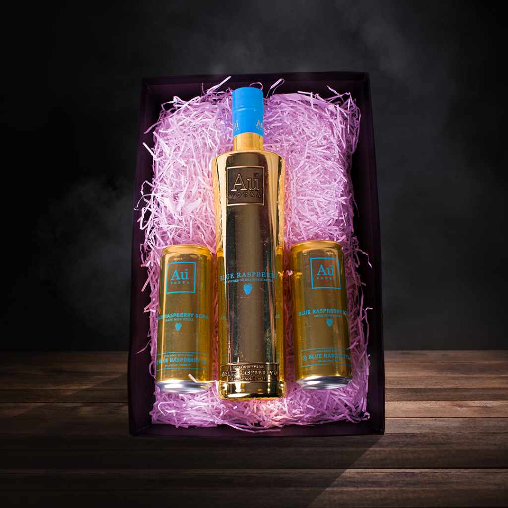 Au Vodka Blue Raspberry Hamper • Custom Hampers