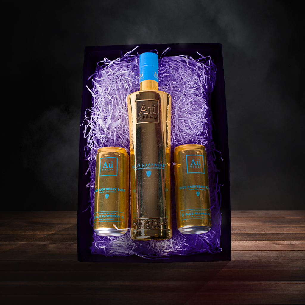 Au Vodka Blue Raspberry Hamper • Custom Hampers