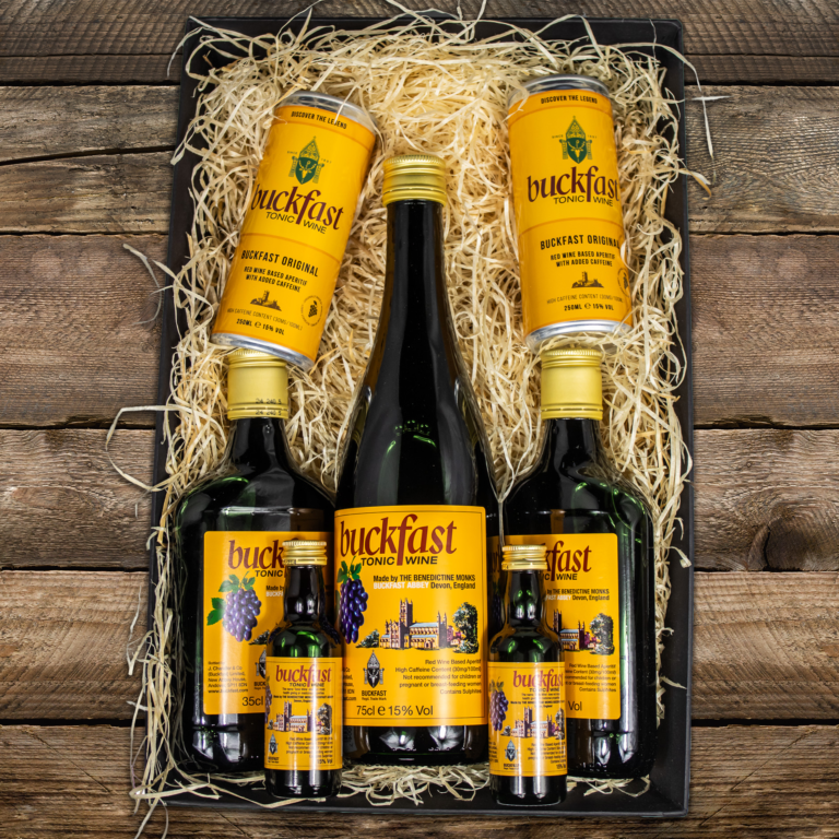 Buckfast Gift Hamper with Cans • Custom Hampers